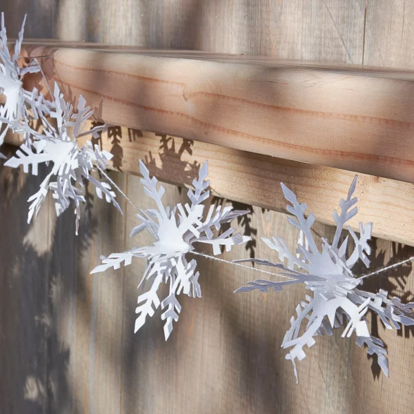 Let It Snow! Winter Snowflake Paper Garland | W. Cushing & Co