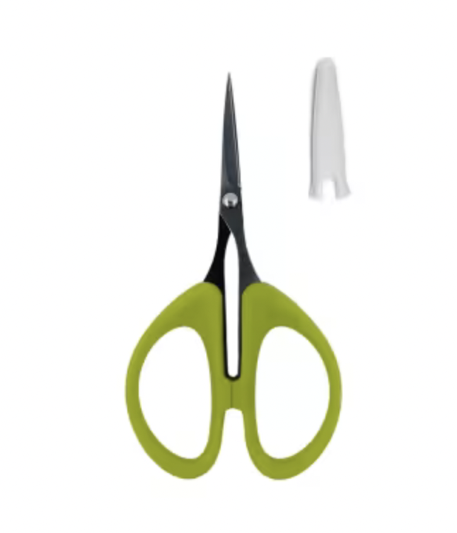 Tool–The Perfect Scissors! Green 4-3/16in Small Micro-Serrated Non-Slip ...